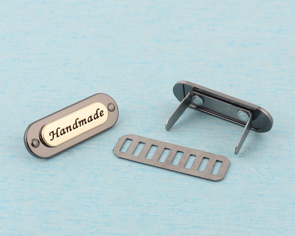 Metal Purse Bag Label,35x12 Mm Gold/rose Gold/silver Engraved Logo ...