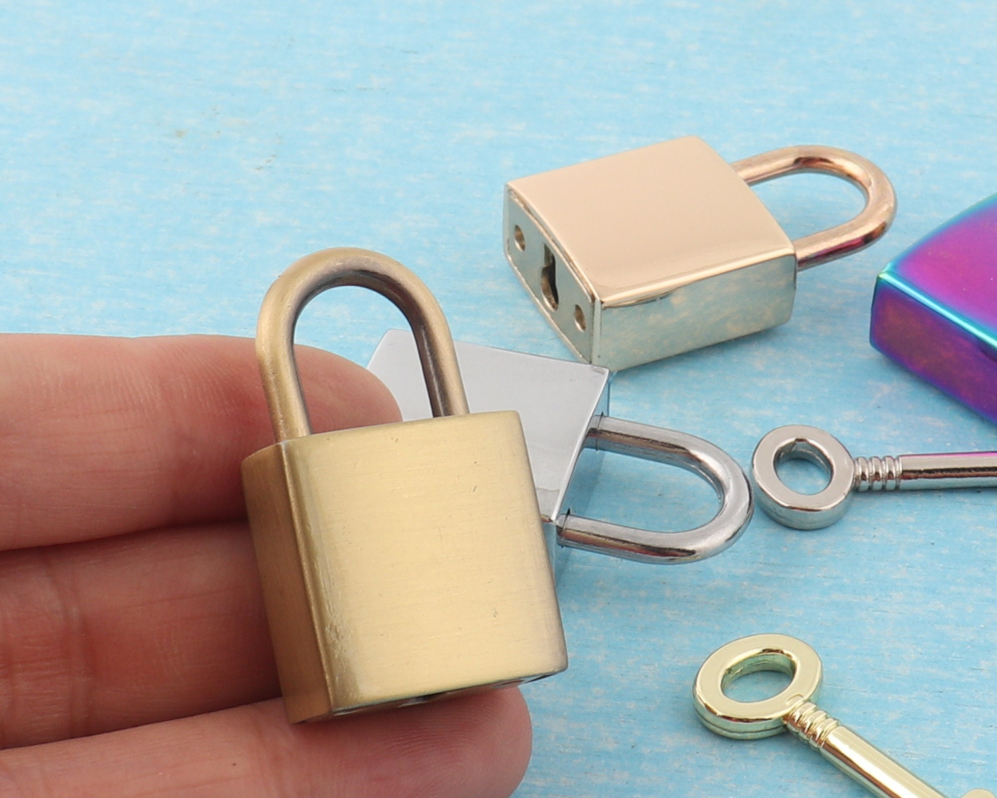 Custom Rectangular Padlock21mm X35mm Personalized Laser - Etsy