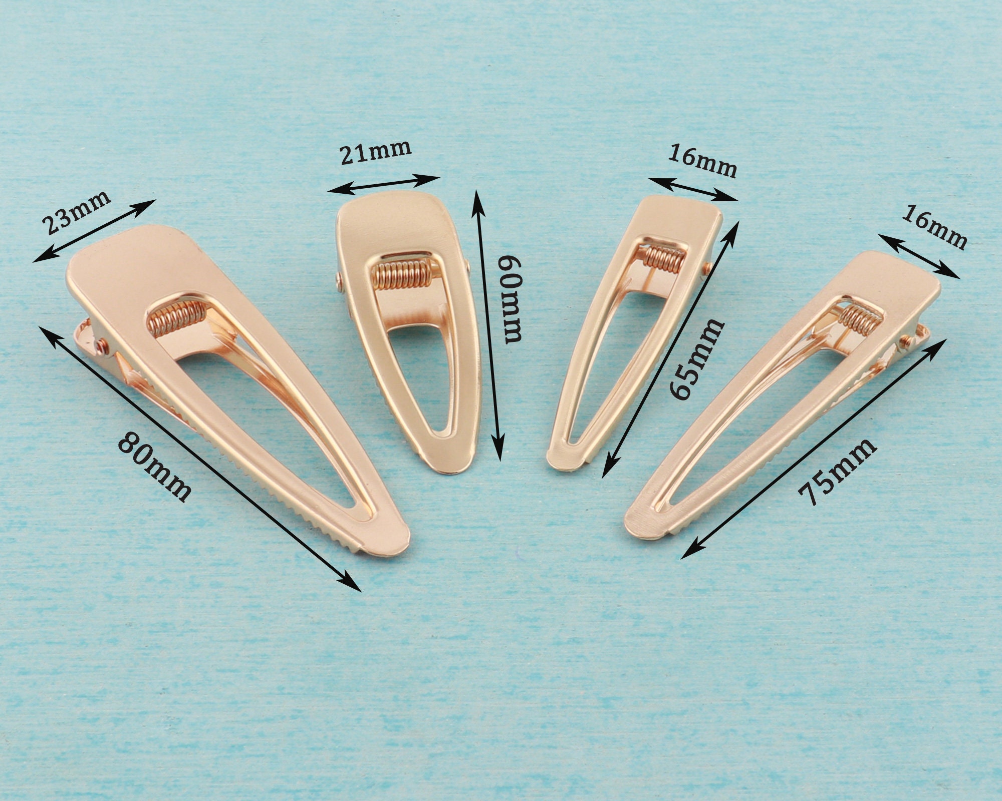 Blank Hair Alligator Clips10 Pcs Light Gold Alligator | Etsy