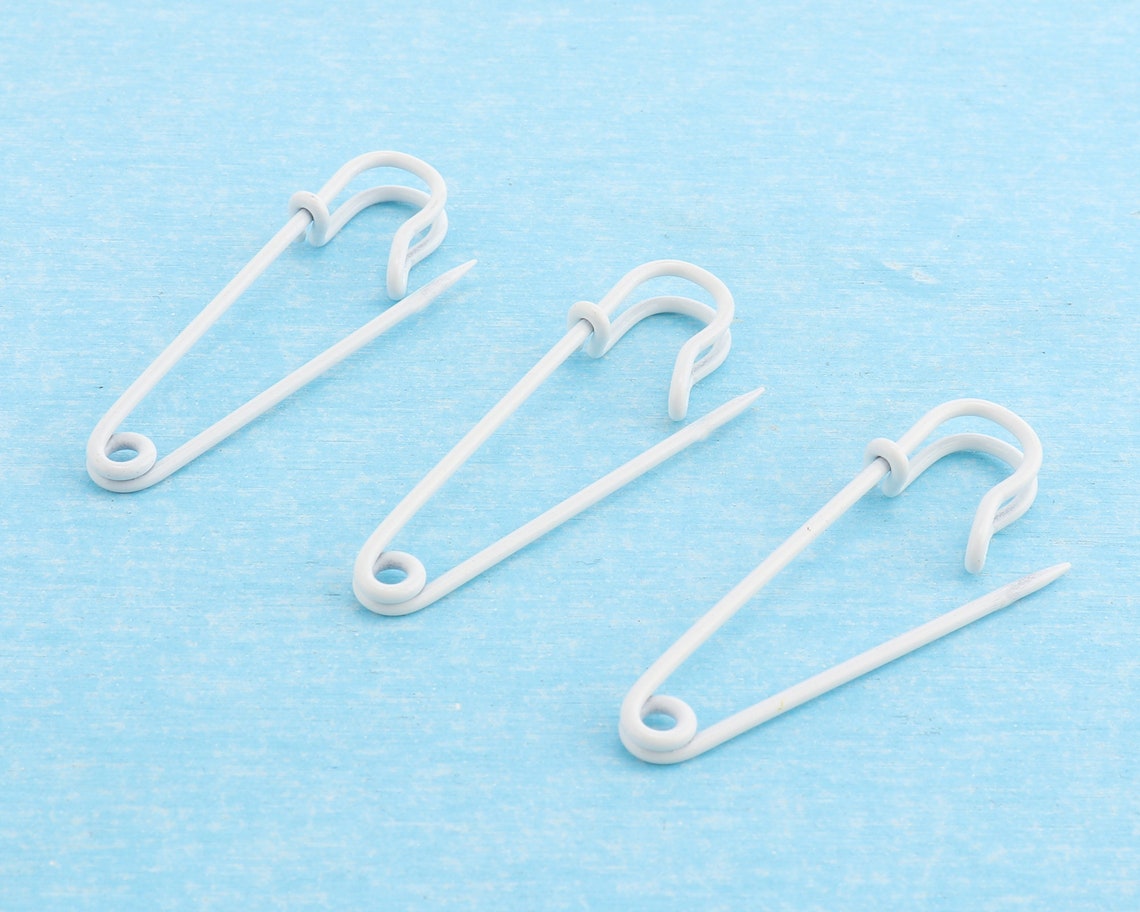 10 Pcs Safety Pins,2" Inch Long Colorful Safety Pins,50mm Black/red ...