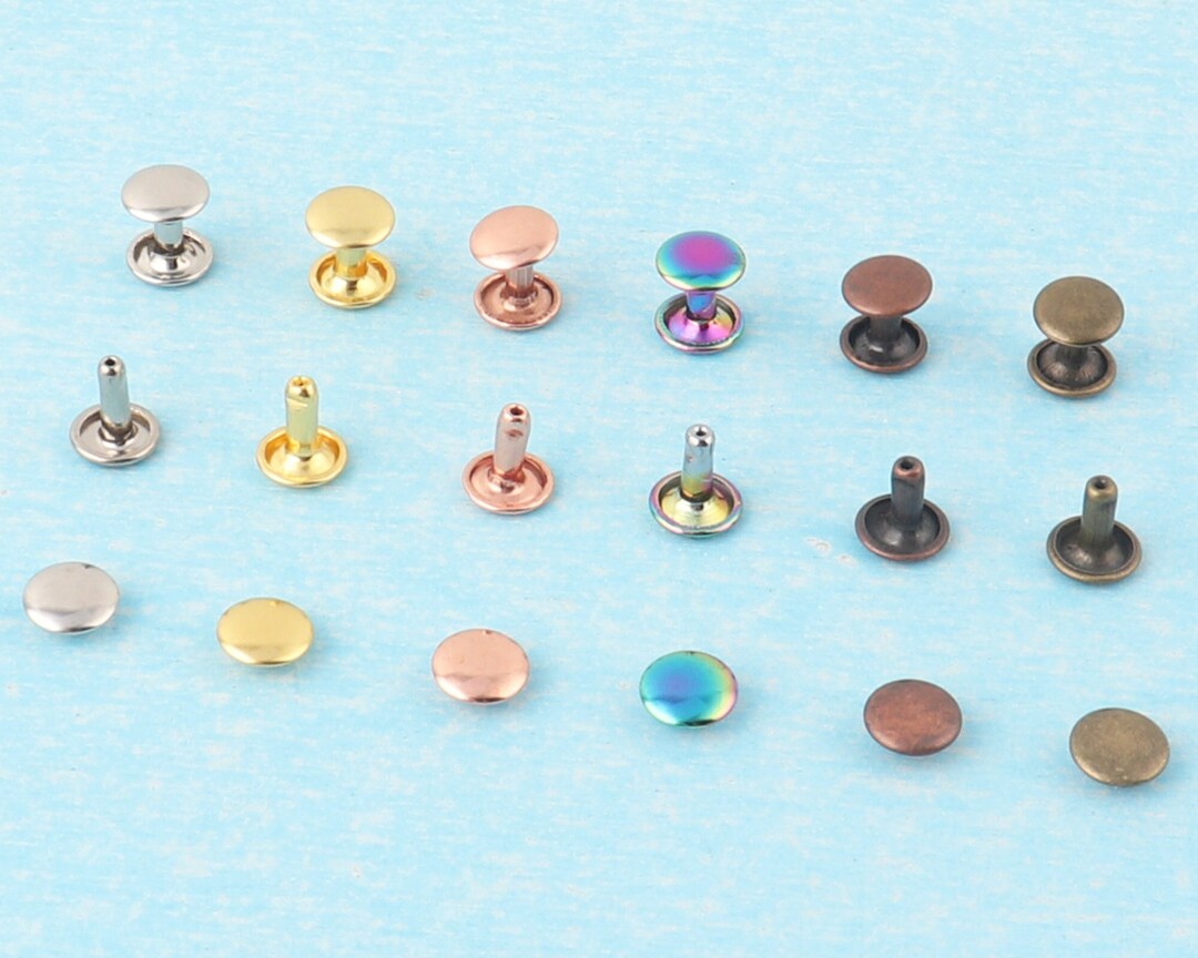 9x10mm Double Cap Rivets,bronze/rainbow/gold/copper/silver/rose Gold ...