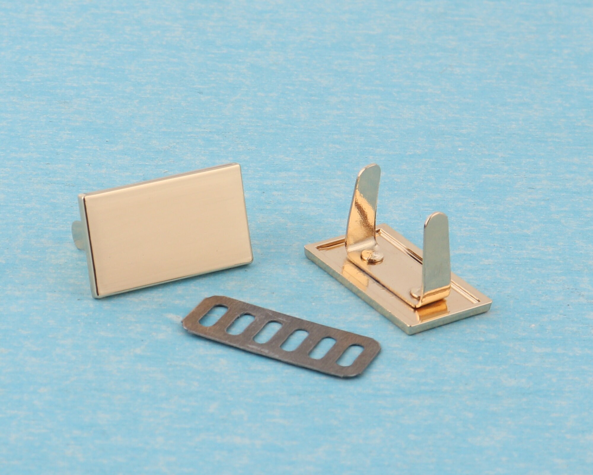 Laser Custom Purse Bag Labels,26mm X 15mm Light Gold Blank Rectangle ...