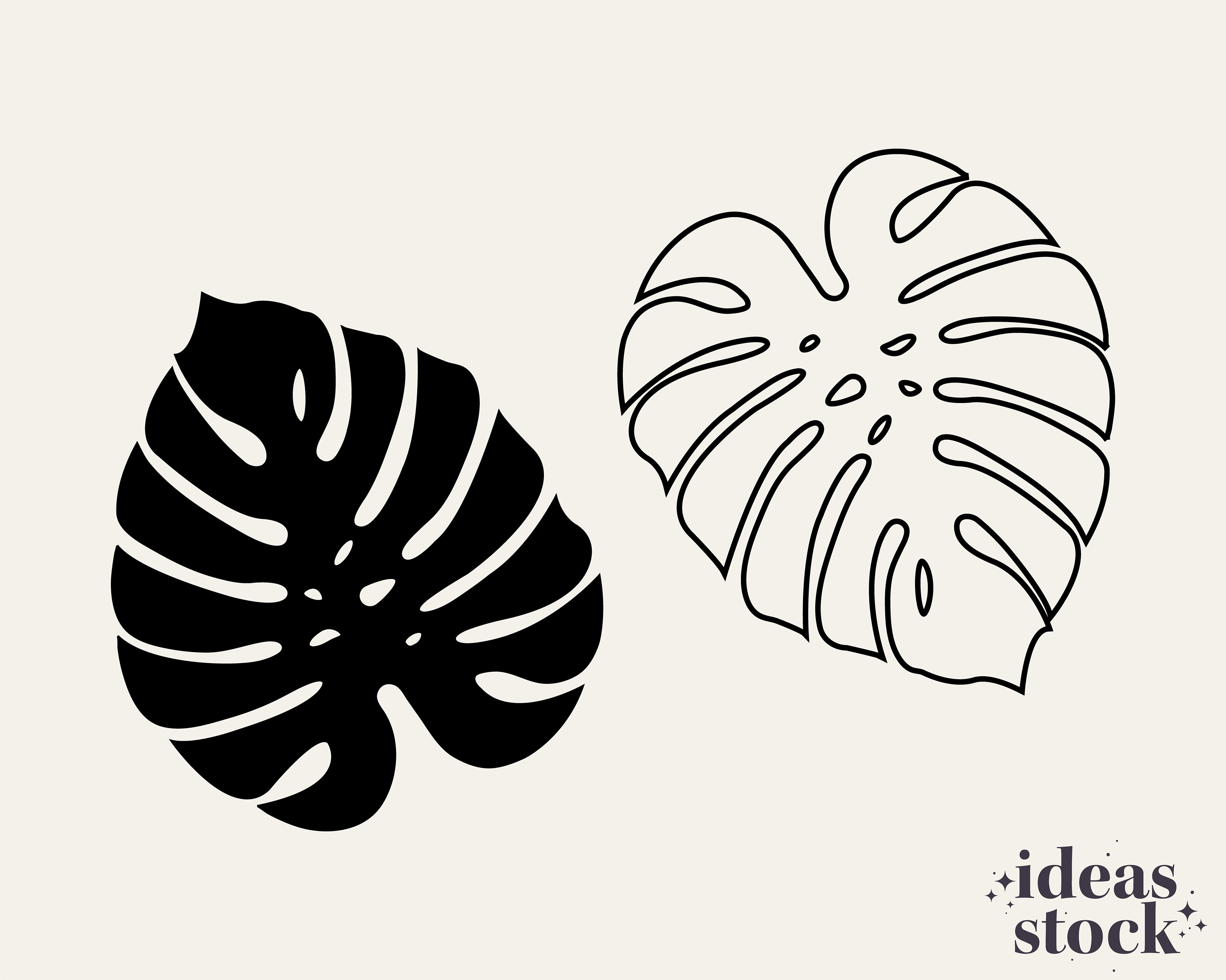 Monstera Svg. Monstera Leaves Svg. Monstera Cricut. Monstera | Etsy