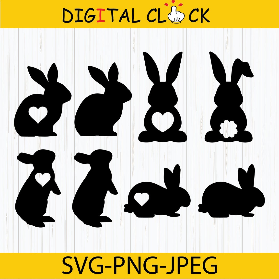 Hase Hase Svg Bundle Herz Hase Svg Oster svg Ostern Cut - Etsy.de