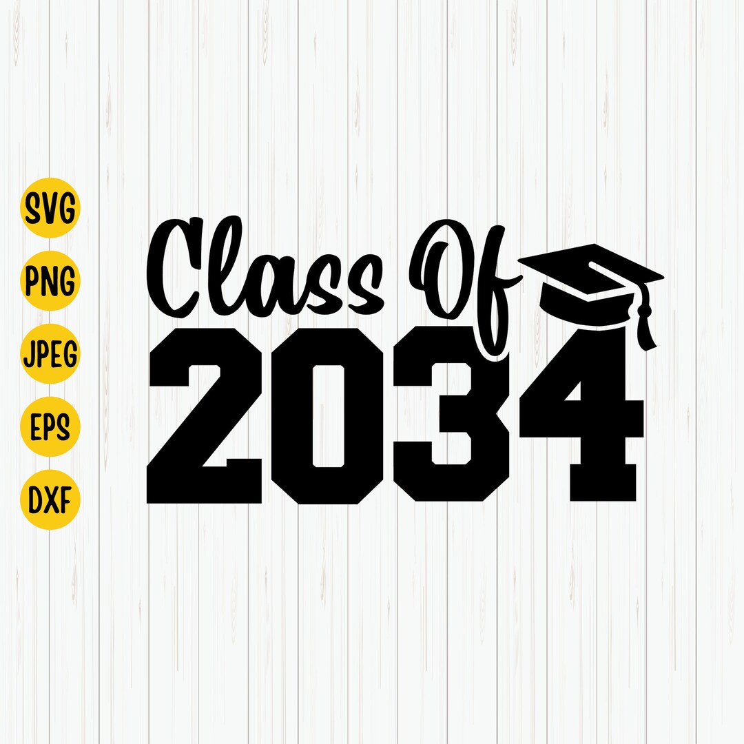 Clase de 2034 svg graduación 2034 svg graduado de - Etsy México