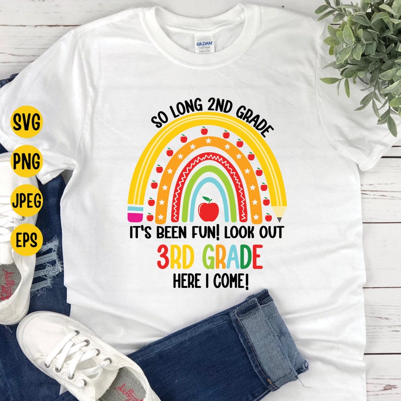 So Long 2nd Grade It's Been Fun Look Out 3rd Grade Here I | Etsy