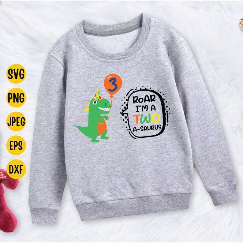Three Rex Svg Three-a-saurus Svg Dinosaur Three Birthday 3 | Etsy