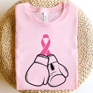 Breast Cancer Awareness Boxing Gloves SVG: Pink Ribbon Cut File ...
