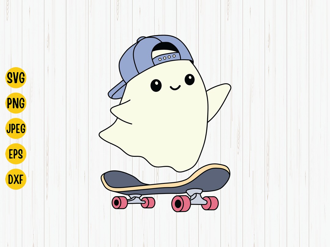 Halloween Ghost Skateboard (svg, Png, Jpg, Dxf) - Etsy