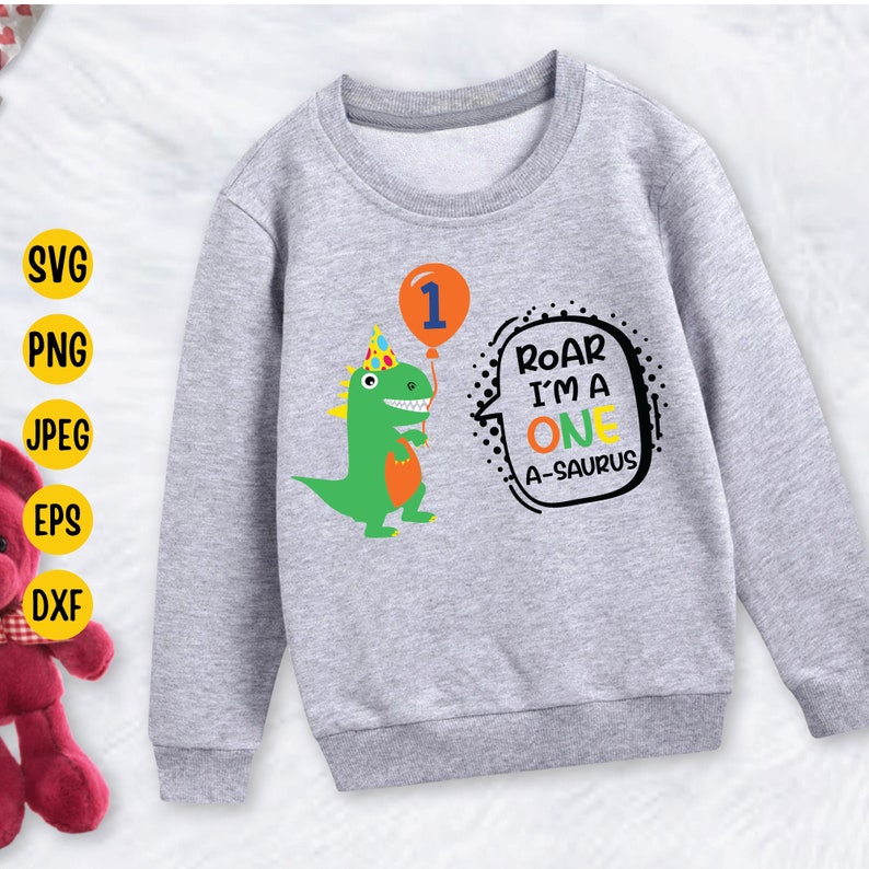 One-a-saurus Svg Dinosaur First Birthday 1st Year Birthday - Etsy