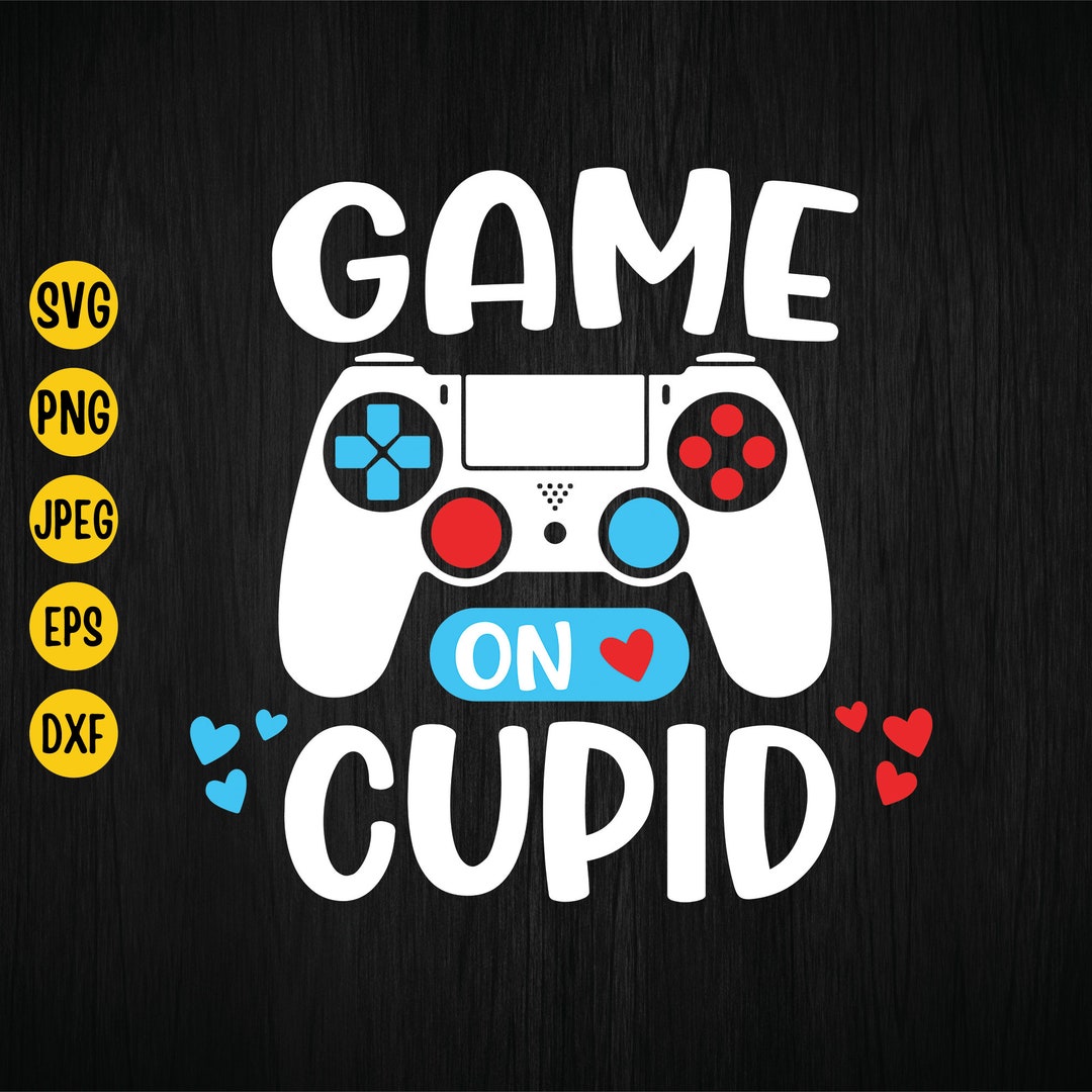 Game on Cupid Svg, Valentine Gamer Svg, Valentine Svg, Boys Valentine ...