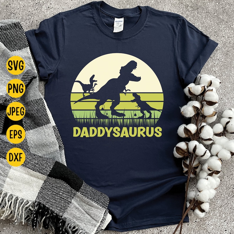 Daddy Saurus Svg Father's Day Svg Dinosaur Dad Svg - Etsy