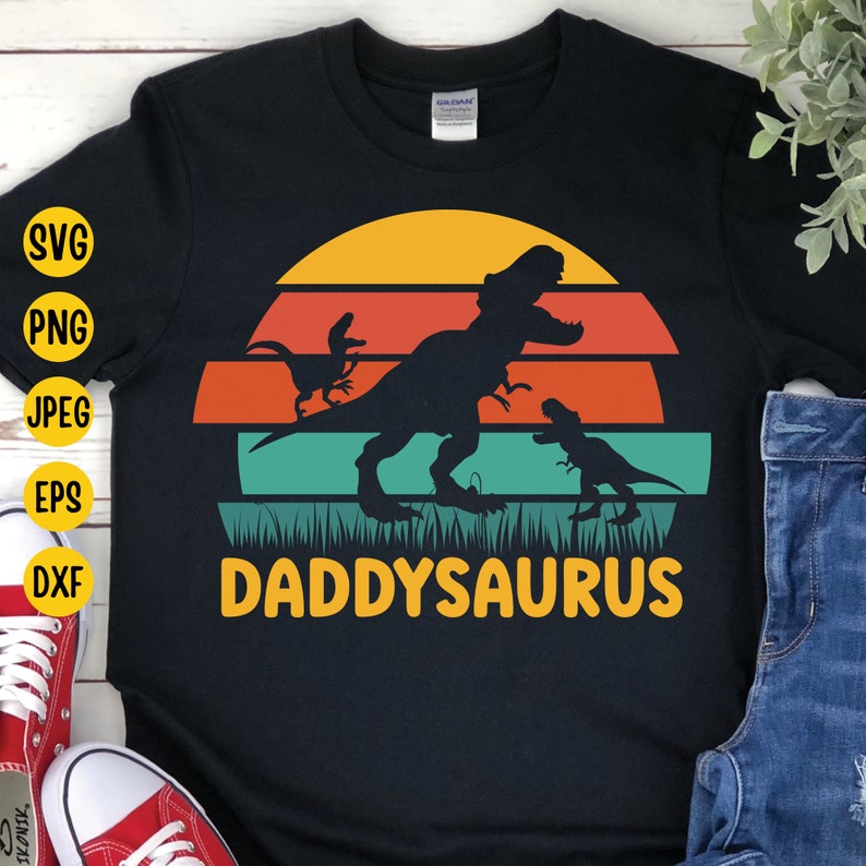 Daddy Saurus Svg Father's Day Svg Dinosaur Dad Svg - Etsy
