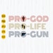 Pro Life, Pro God, Pro Gun, Svg, Png, Esp Jpg, Dxf, Pro USA, Trending ...