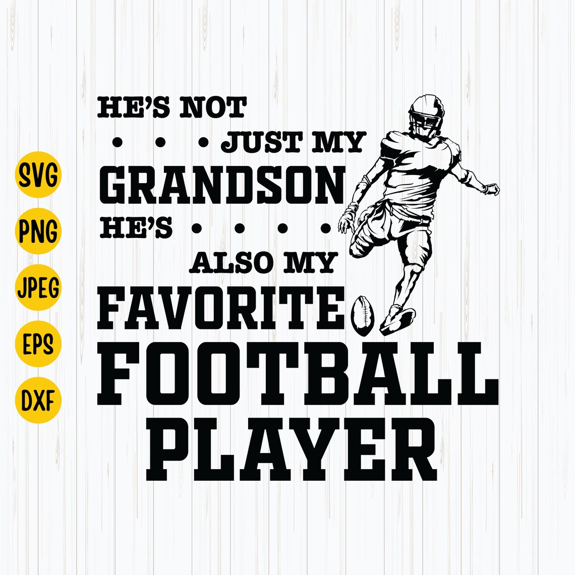 Football Grandma SVG: Favorite Grandson Player (digital Download) - Etsy