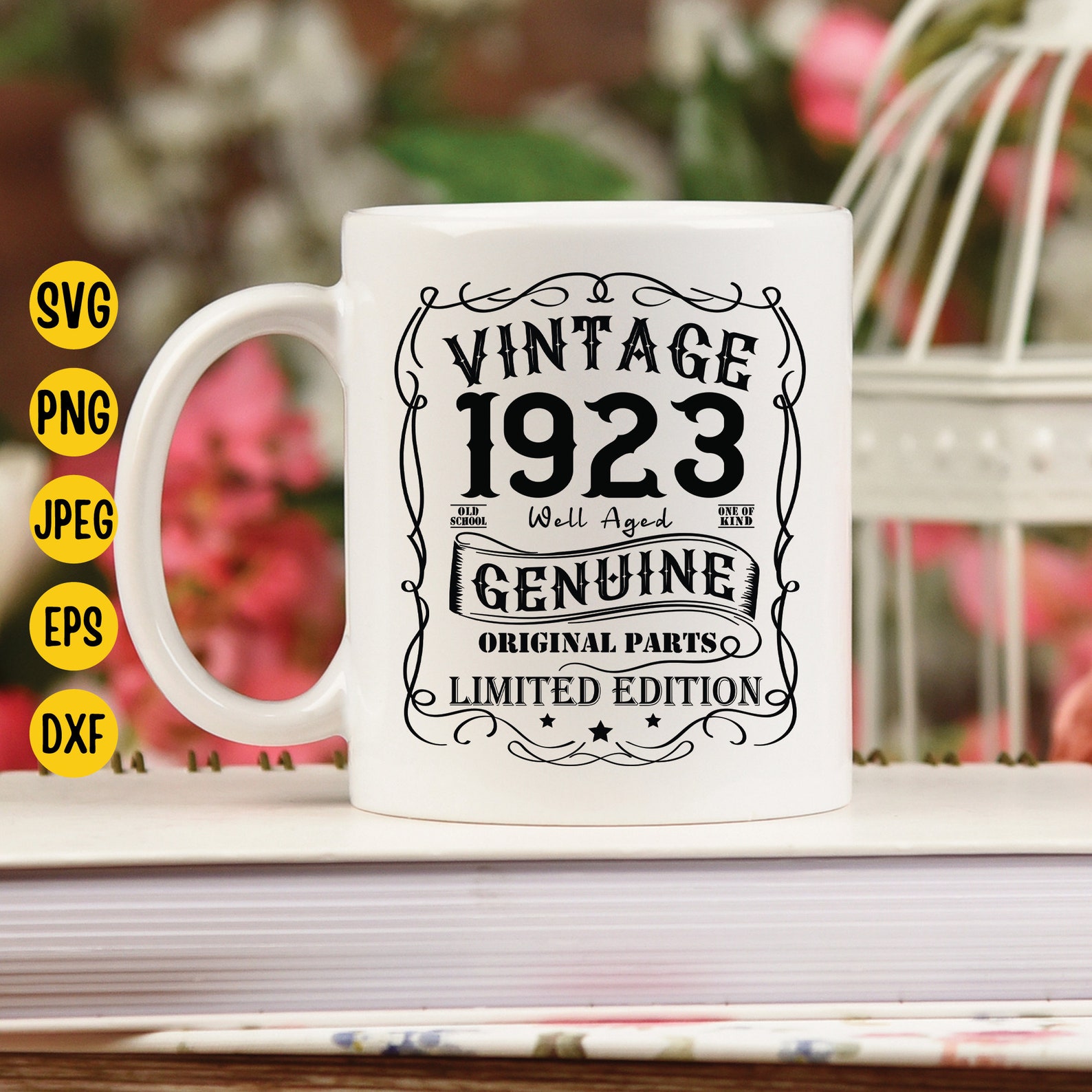 Vintage 1923 Svg Well Aged Geniun 1923 Birthday Svg Aged to - Etsy