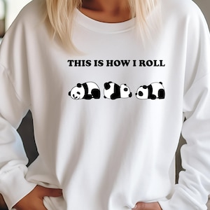 This is How I Roll Svg, Lazy Panda Svg, Funny Panda Svg, Panda Lover ...