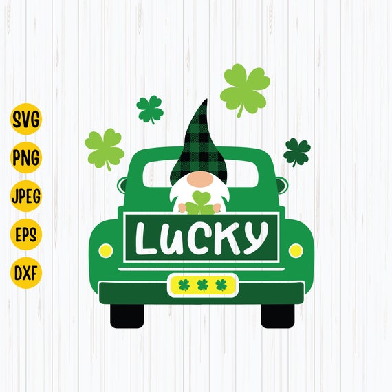 St Patrick's Day Truck Svg Shamrock Svg Truck Svg Lucky | Etsy