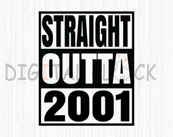 2001 Svg - Etsy