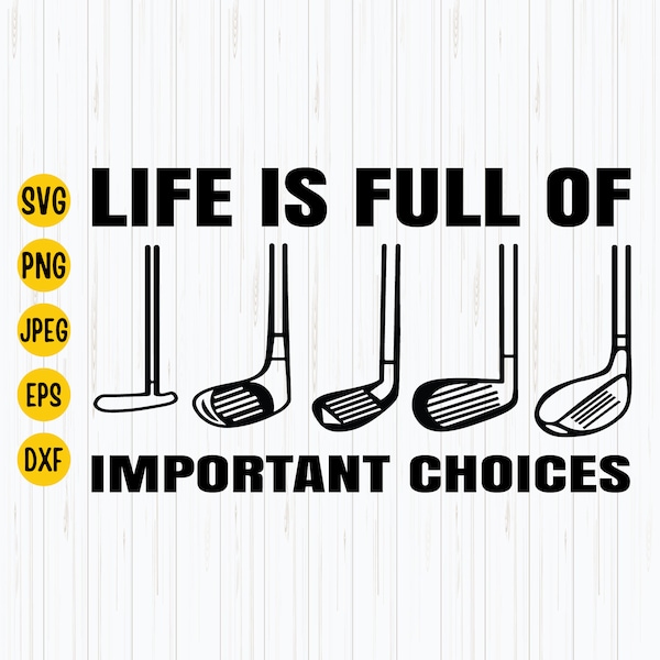Golf Life Svg - Etsy