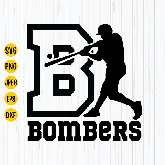 Bronx Bombers Svg Png Jpg Bombers Baseball Team Yankees | Etsy