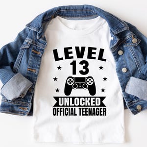 Level 13 Unlocked Official Teenager Svg, 13th Birthday Svg, Birthday ...
