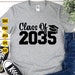 Class of 2035 Svg, Graduation 2035 Svg, Pre-k Graduate, Preschool ...