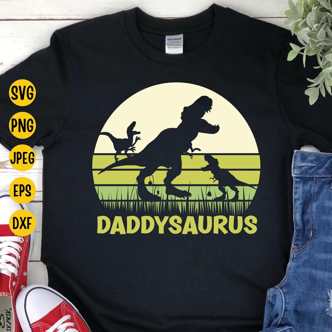 Daddy Saurus Svg Father's Day Svg Dinosaur Dad Svg - Etsy