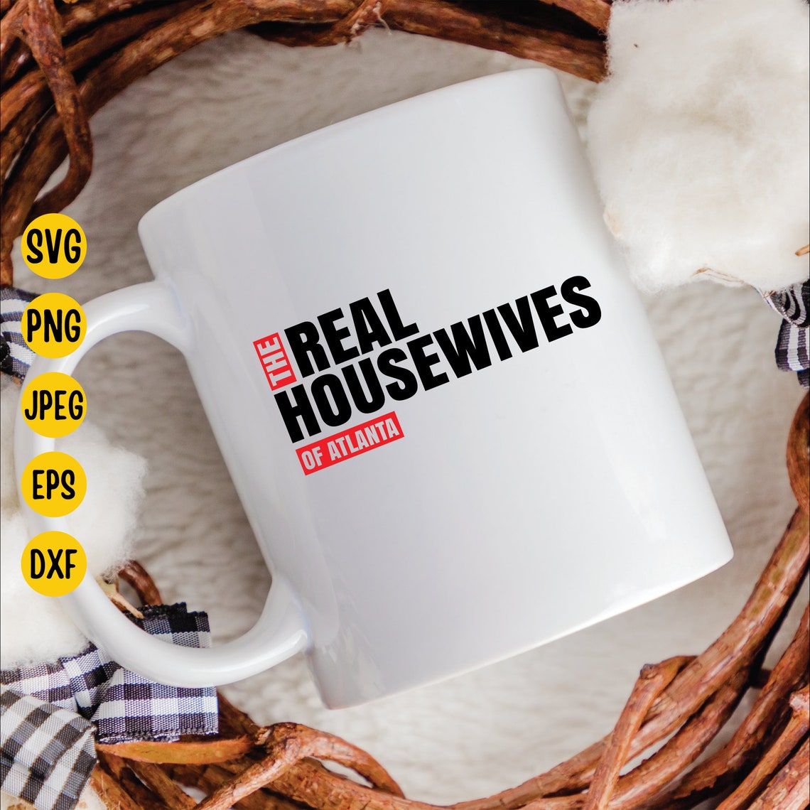 Personalized Real Housewives of YOUR TOWN Svg, Custom Real Housewives ...