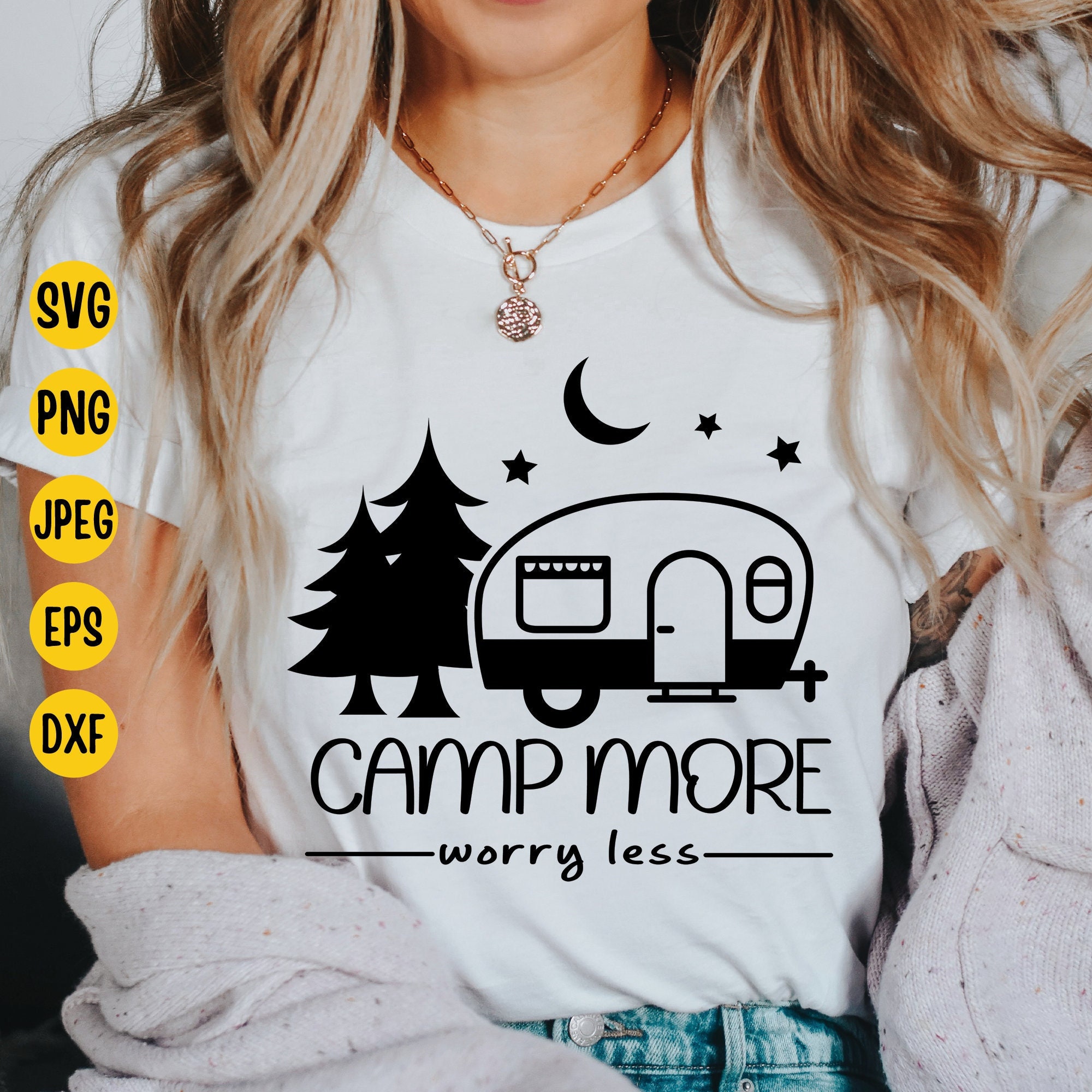 Camp More Worry Less Svg Camping Svg Camping Life Svg - Etsy