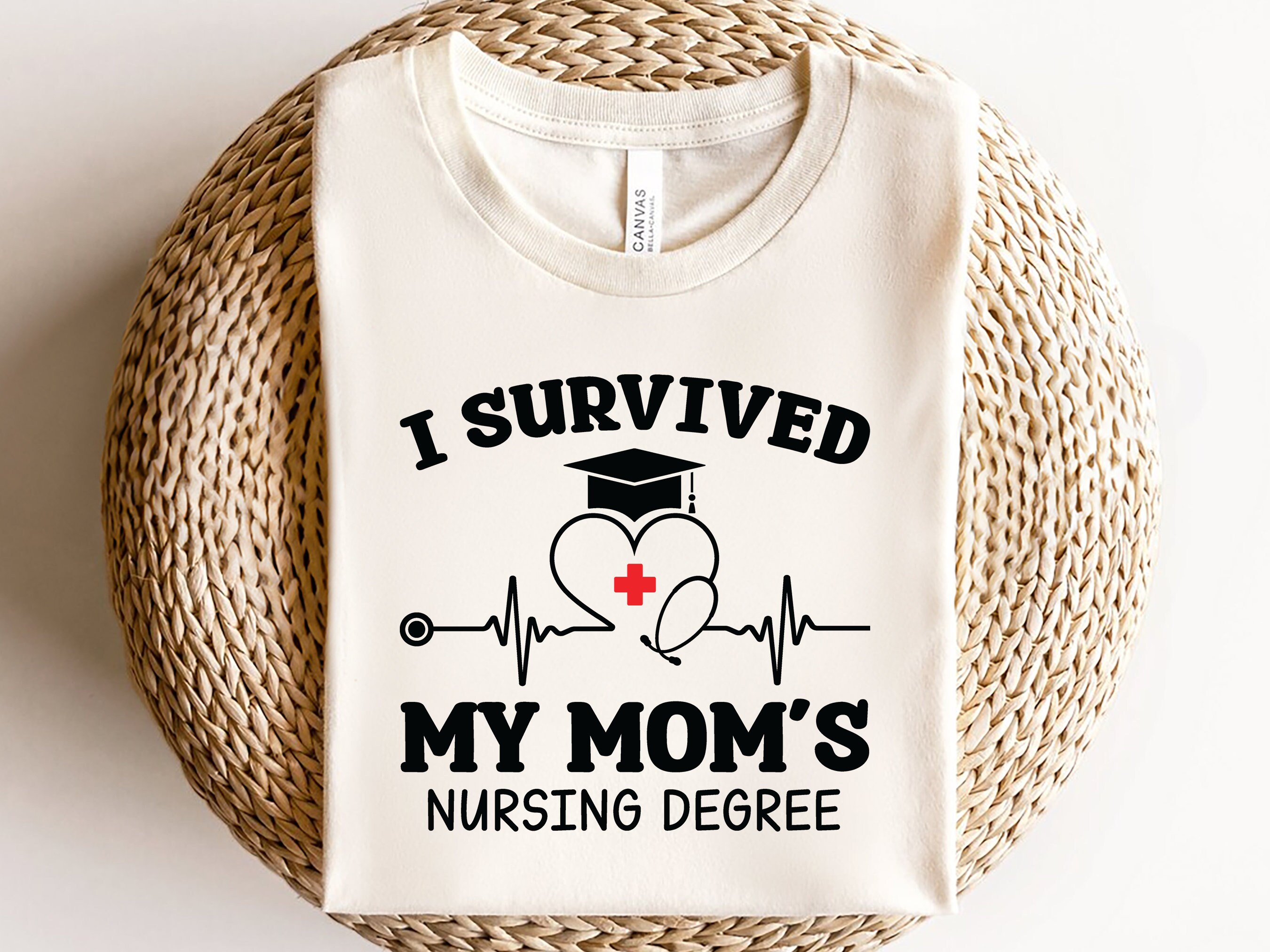 Nurse Graduation SVG: I Survived Mom's Nursing Degree (digital Download ...