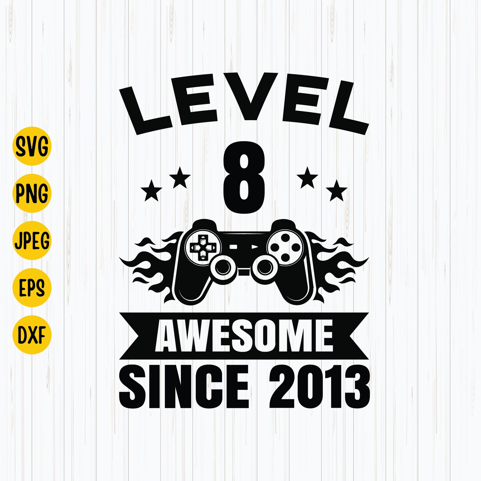 8th Birthday Svg Eps Png Jpg Level 8 Unlocked Official - Etsy