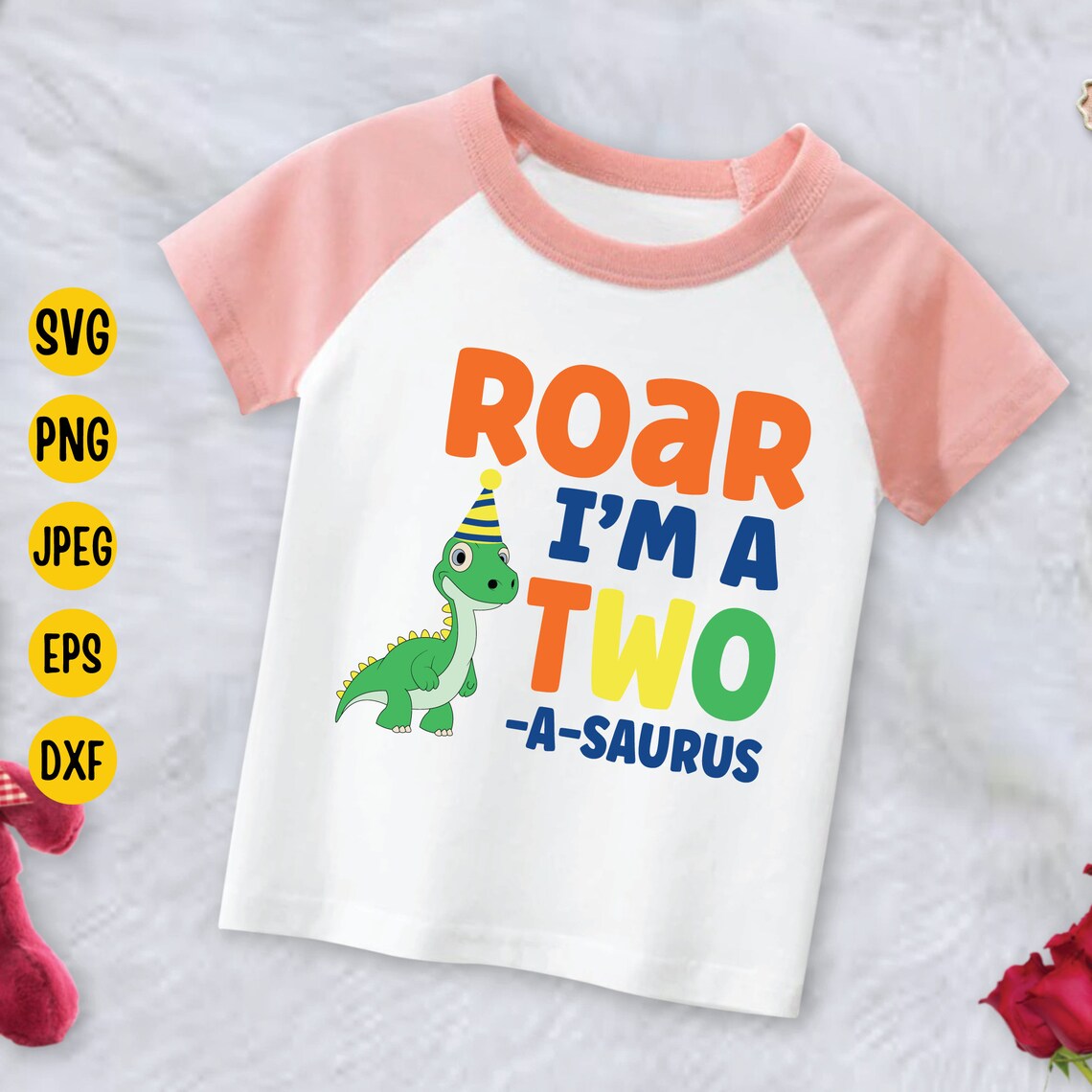 Two-a-saurus Svg Dinosaur Second Birthday Svg Dino 2nd Svg - Etsy