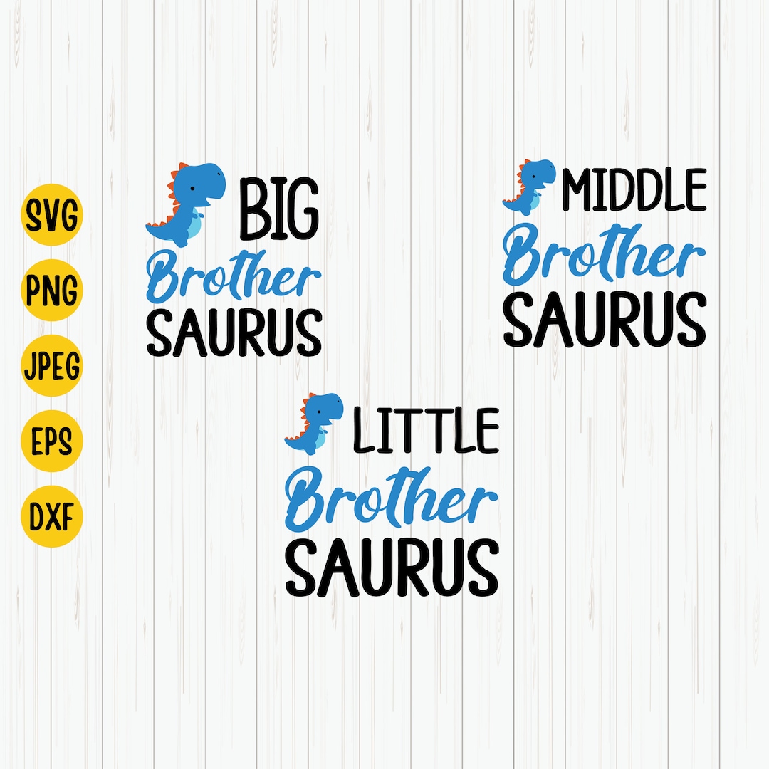 Big Brother Saurus, Middle Brother Saurus, Little Brother Saurus, T-rex ...