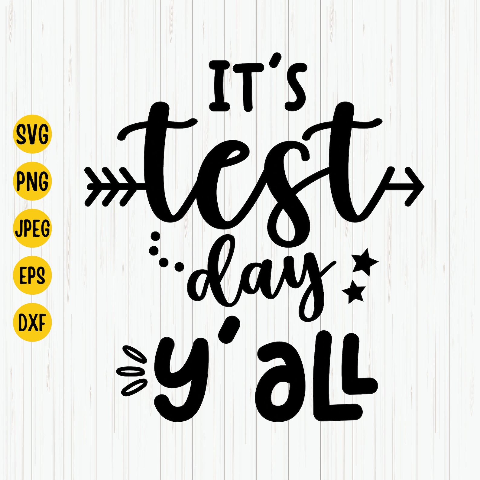 It's Test Day Y'all Svg Teacher Svg Test Day Svg - Etsy