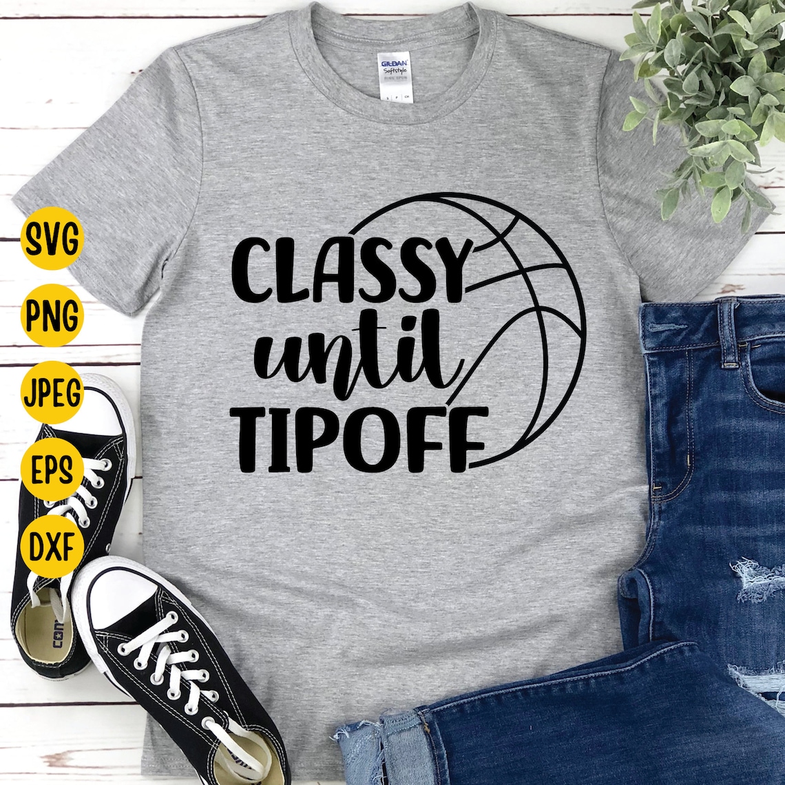 Classy Until Tipoff SVG: Basketball Mom Life, Cheer Coach (digital ...