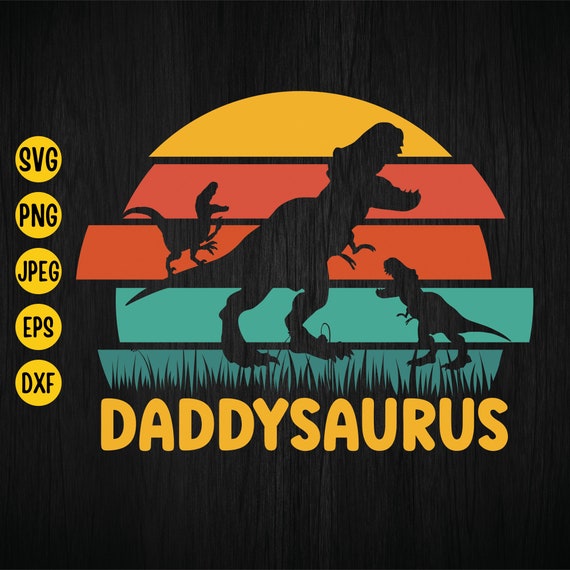 Daddy Saurus Svg Father's Day Svg Dinosaur Dad Svg - Etsy