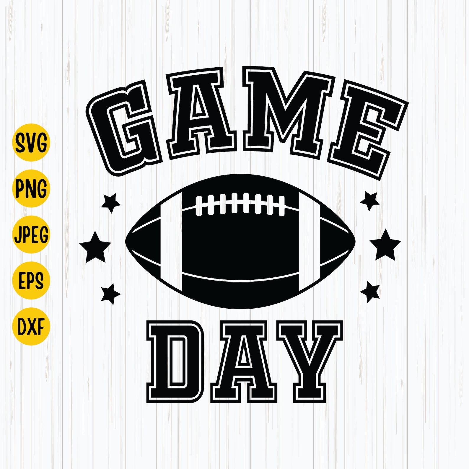 Football Game Day SVG: American Theme (digital Download) - Etsy