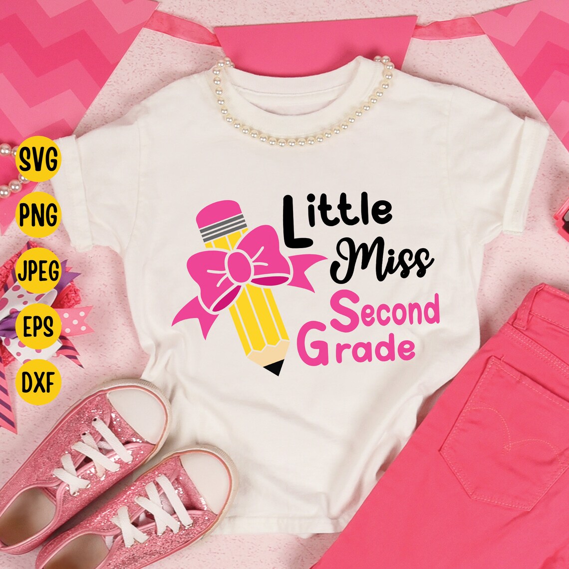 Little Miss Second Grade Svg Back to School Svg First Day of - Etsy
