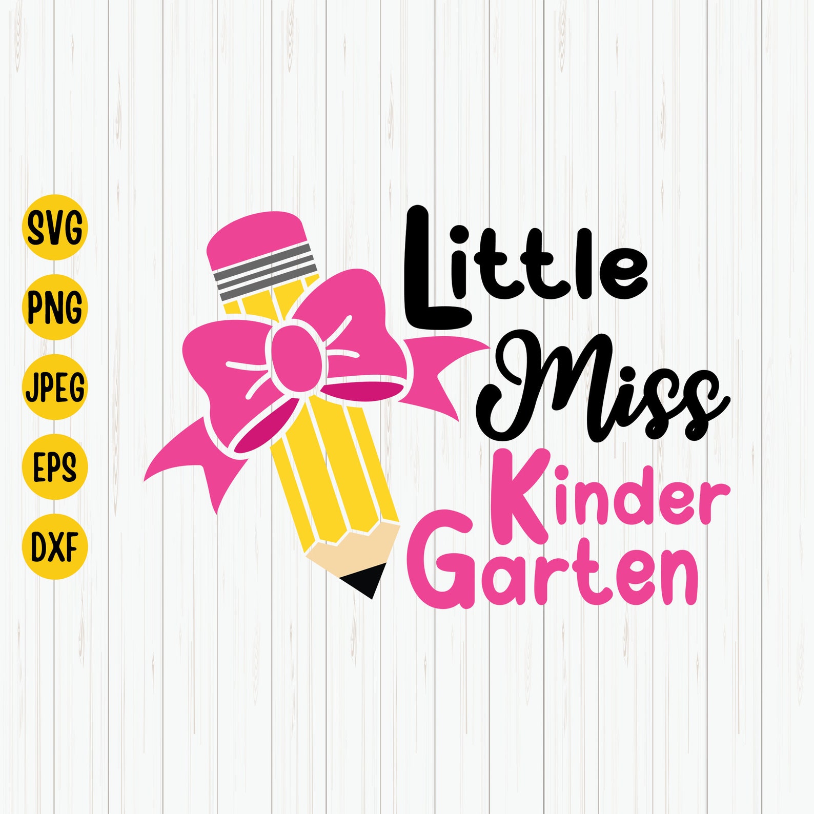 Little Miss Kindergarten Svg Back to School Svg First Day of - Etsy