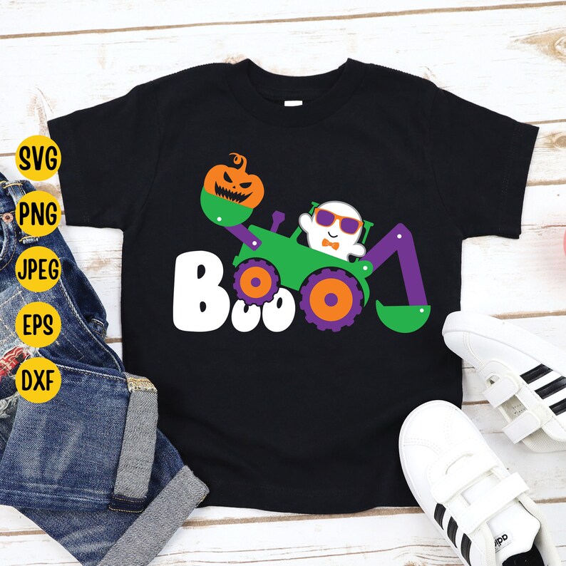 Halloween Digging It Svg Boo Construction Svg Pumpkin - Etsy