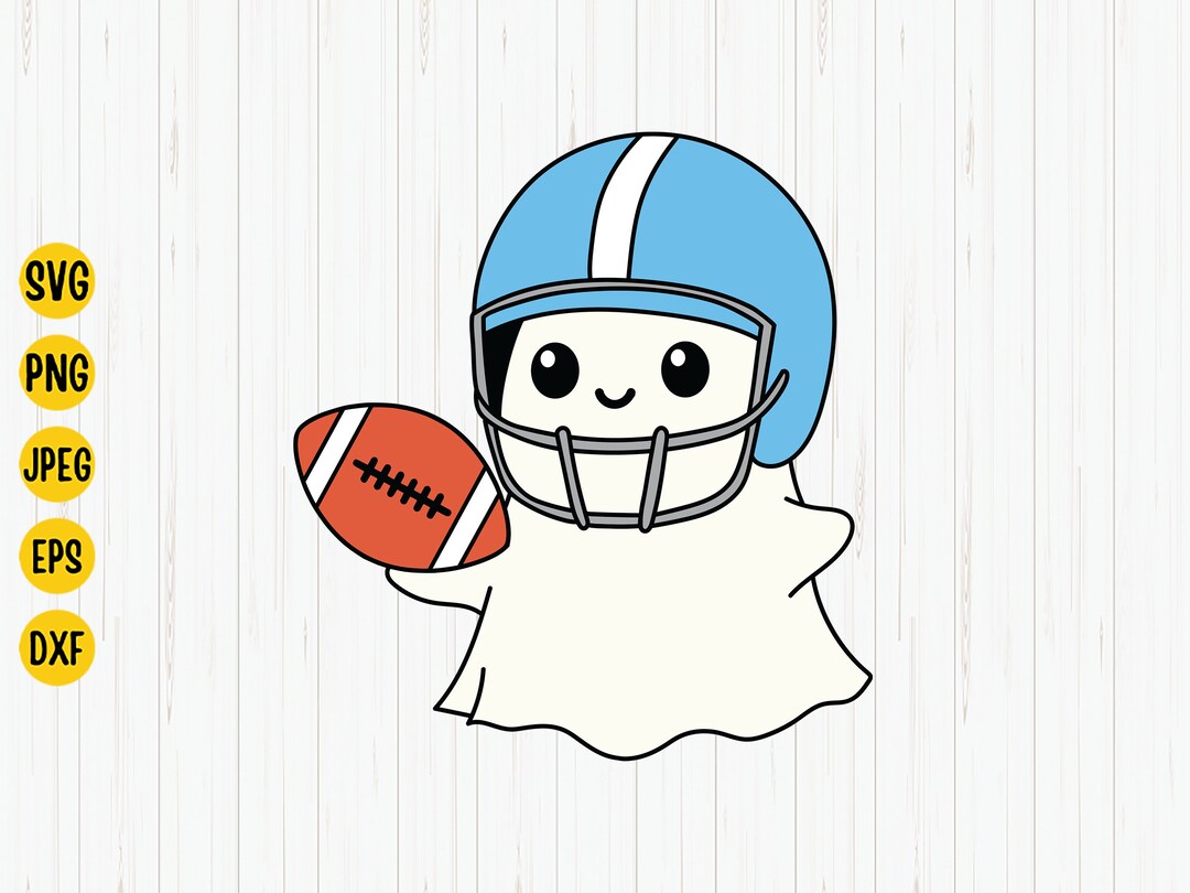Halloween Sport Cute Ghost Svg, Ghost American Football, Sports Boo ...
