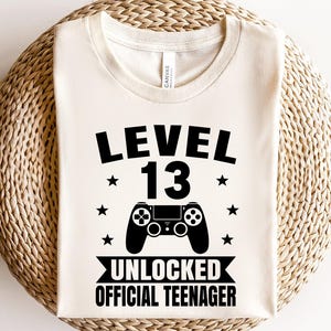 Level 13 Unlocked Official Teenager Svg, 13th Birthday Svg, Birthday ...