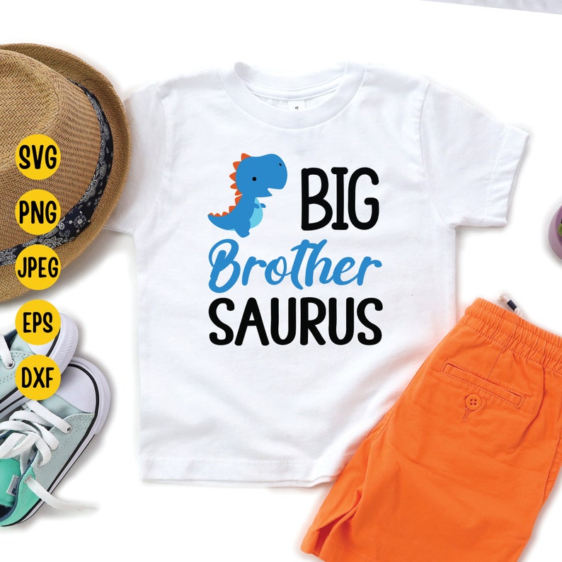 Big Brother Svg Big Brother Saurus Svg T-rex Big Brother - Etsy