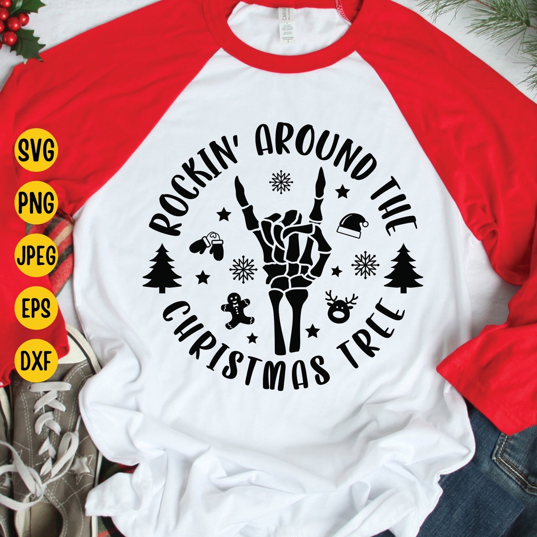 Rockin' Around the Christmas Tree Svg, Christmas Tree Svg, Christmas ...