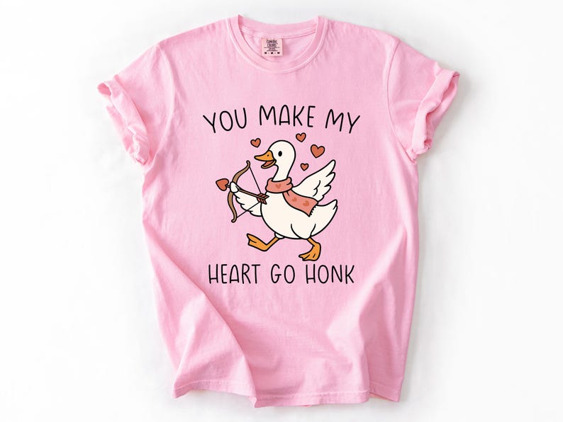 You Make My Heart Go Honk Goose PNG: Funny Cupid Goose, Valentine ...