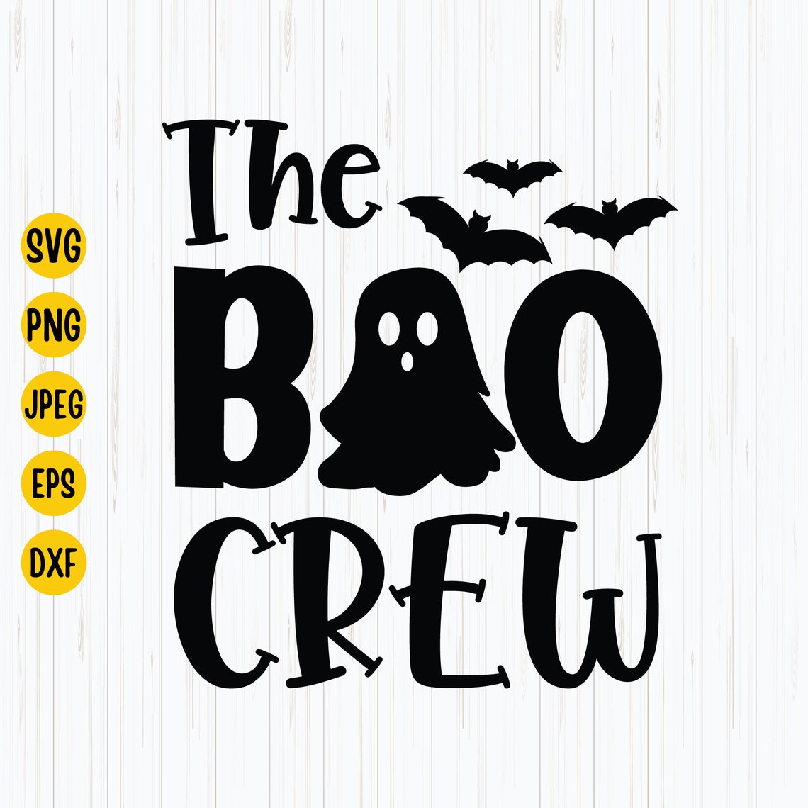 The Boo Crew Svg Boo Svg Ghost Svg Halloween Svg Spooky | Etsy