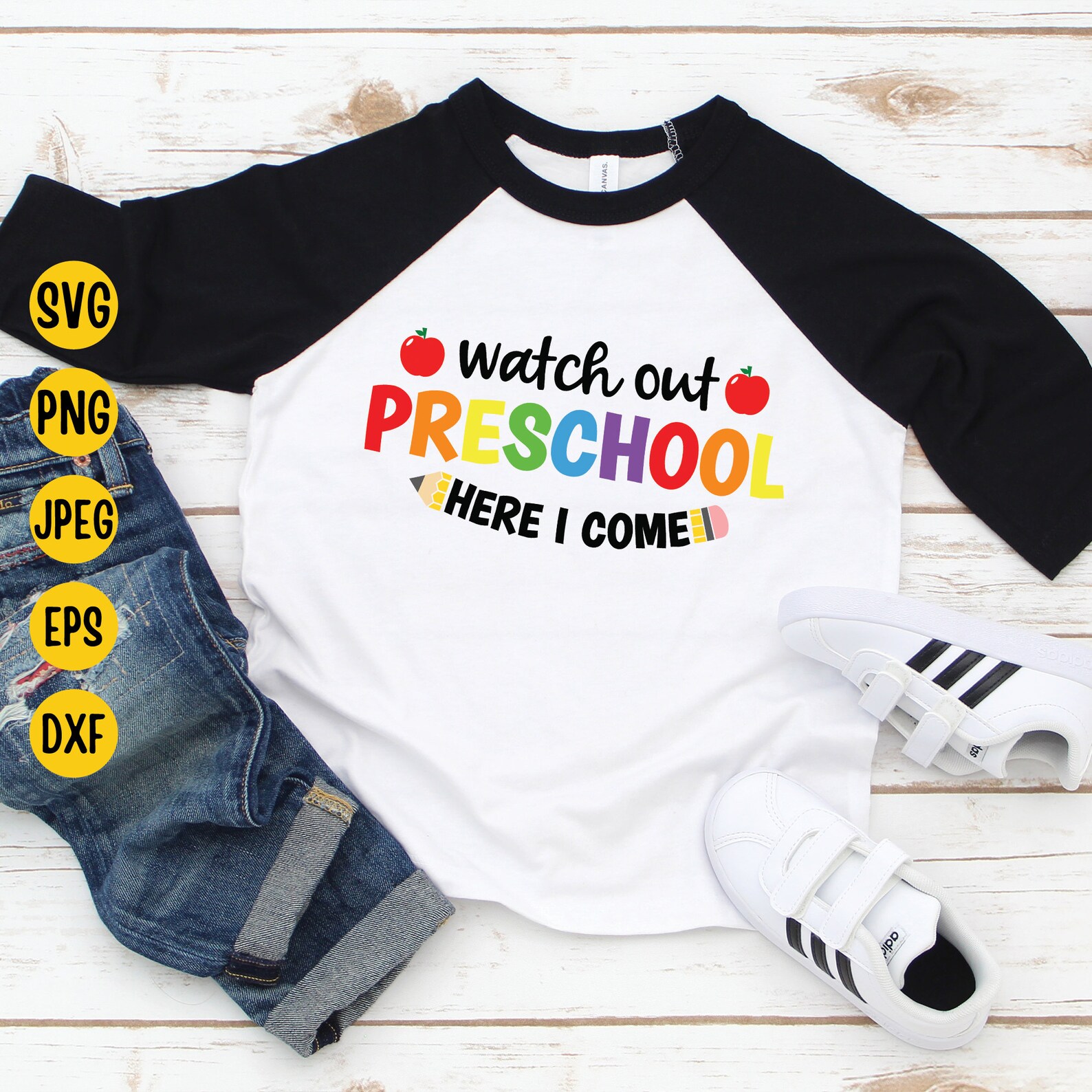 Watch Out Preschool Here I Come Svg First Day of School Back - Etsy
