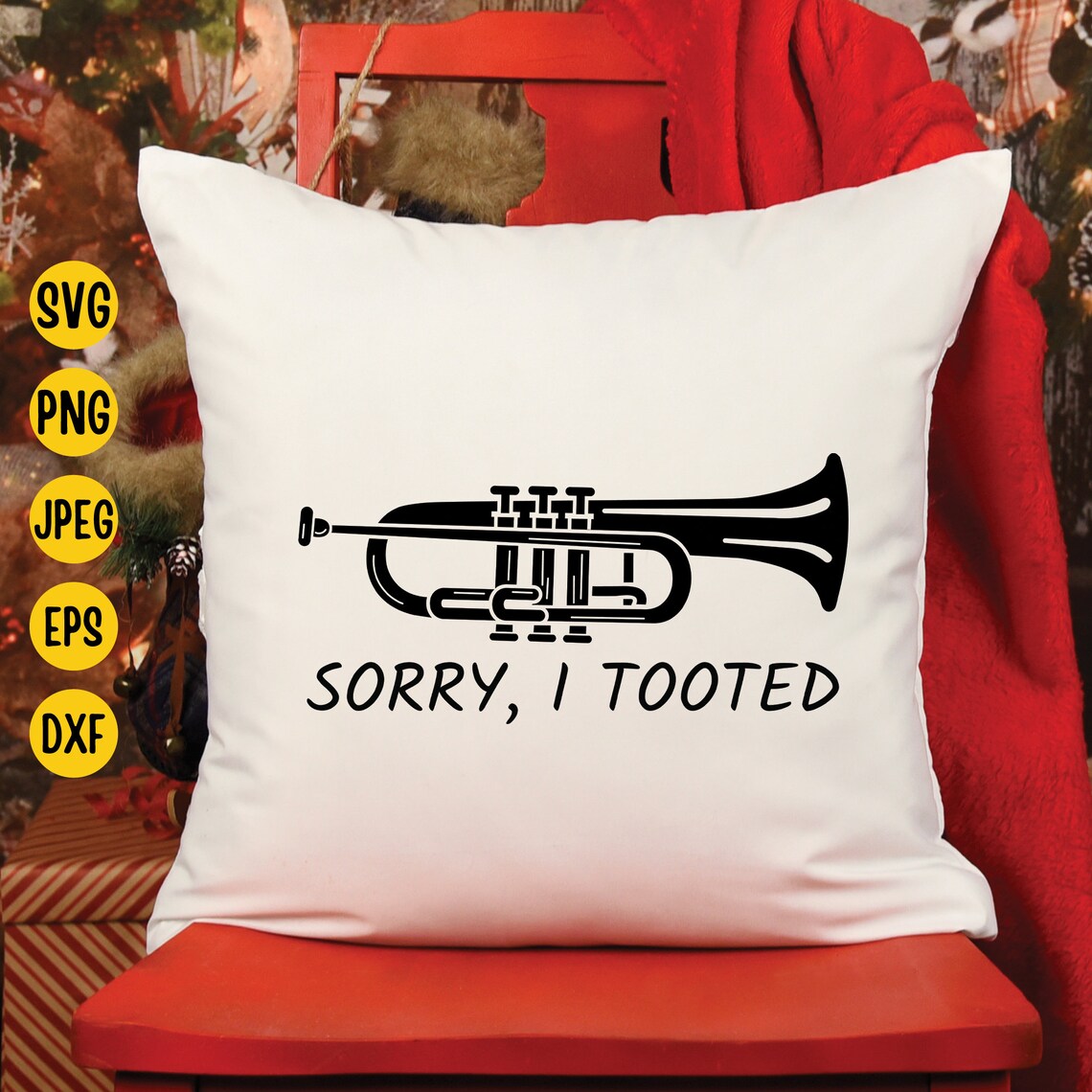 Sorry I Tooted Trumpet Svg Musician Svg Funny Trumpet Player - Etsy