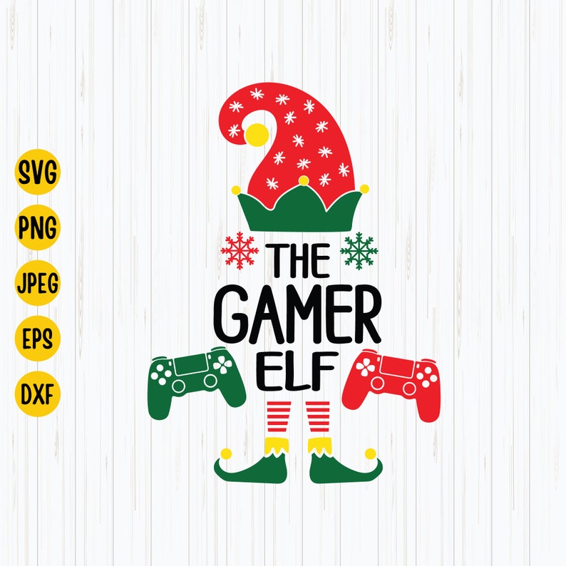 Gamer Elf Svg Gamer Elf Family Christmas Svg Christmas Eve - Etsy